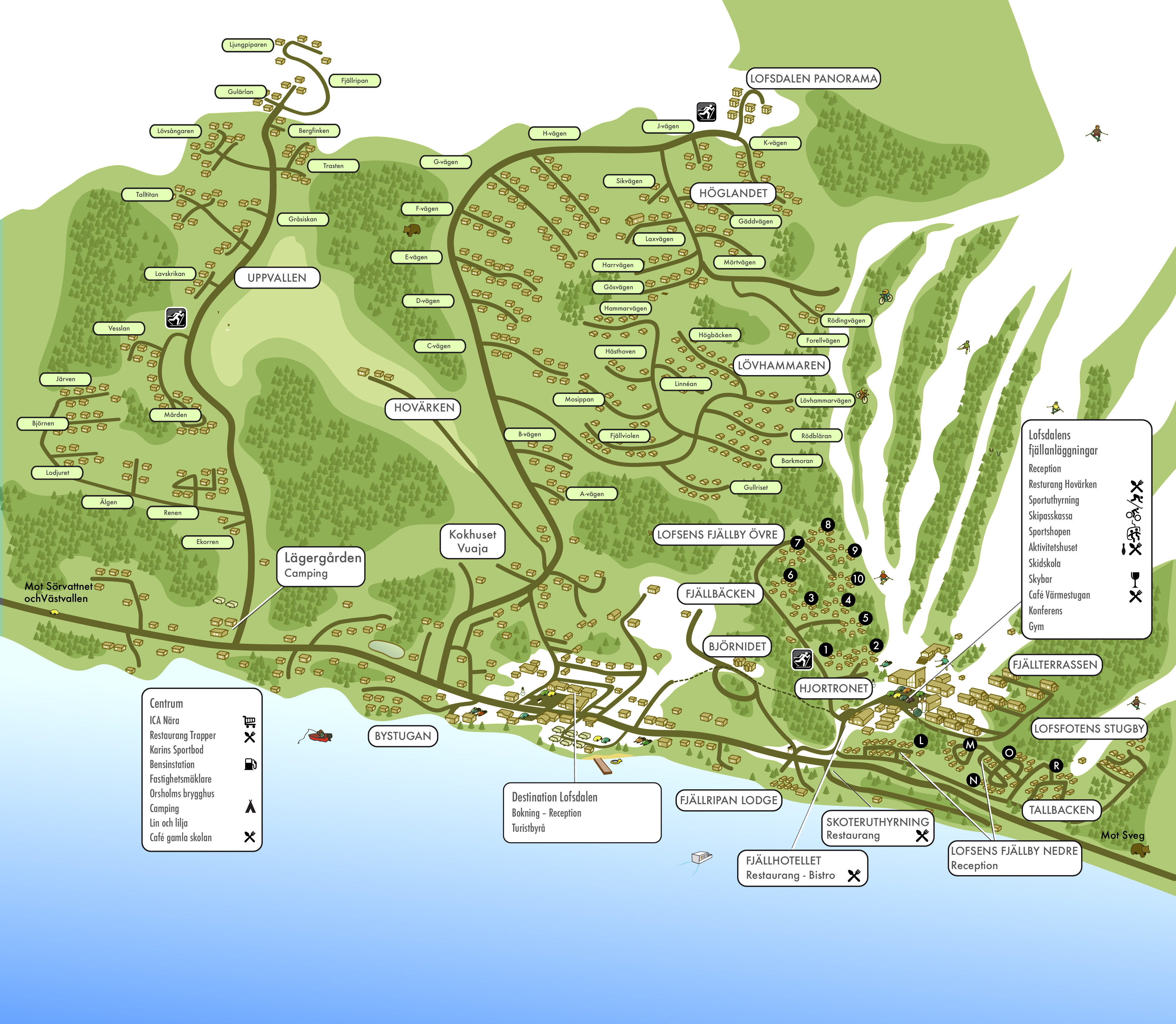 Områdeskarta | Lofsdalen